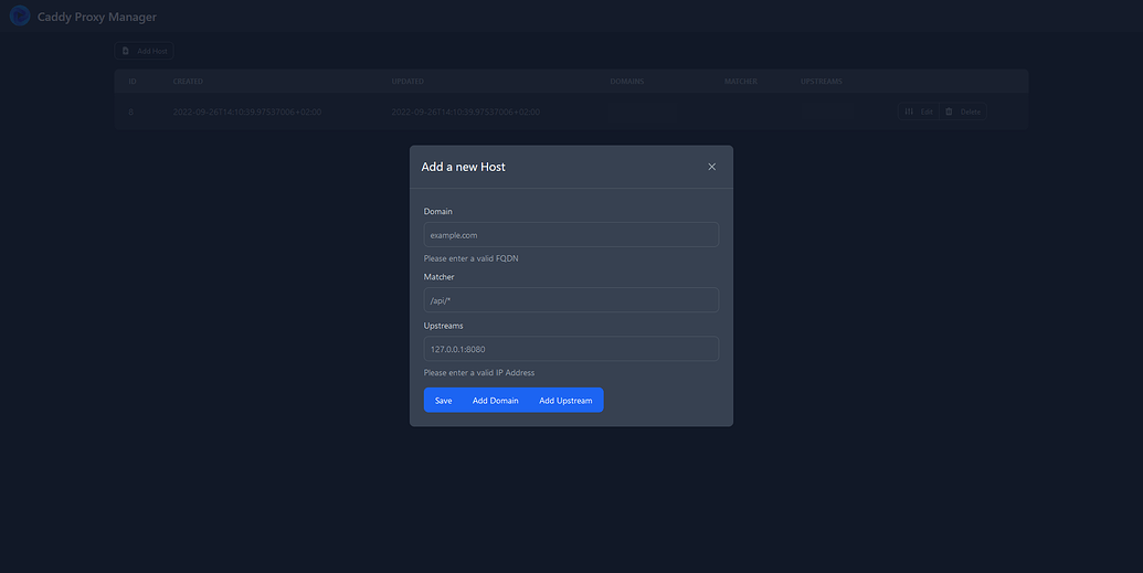 So i've created a Web UI for Caddy - Showcase - Caddy Community